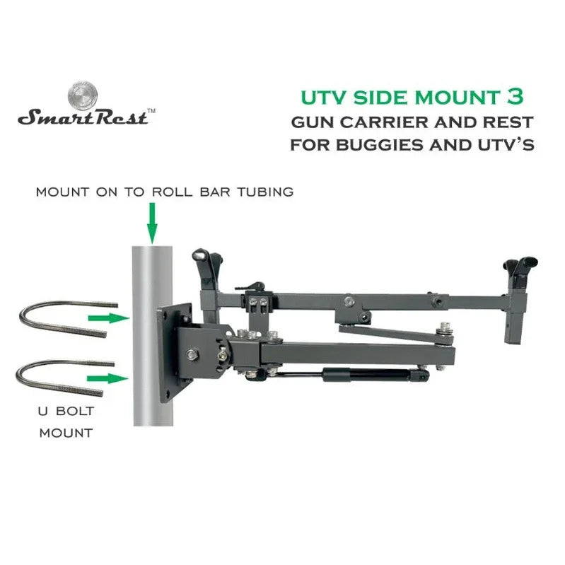 SmartRest UTV Gun Rack - Side Mount 3– Hunt The Night